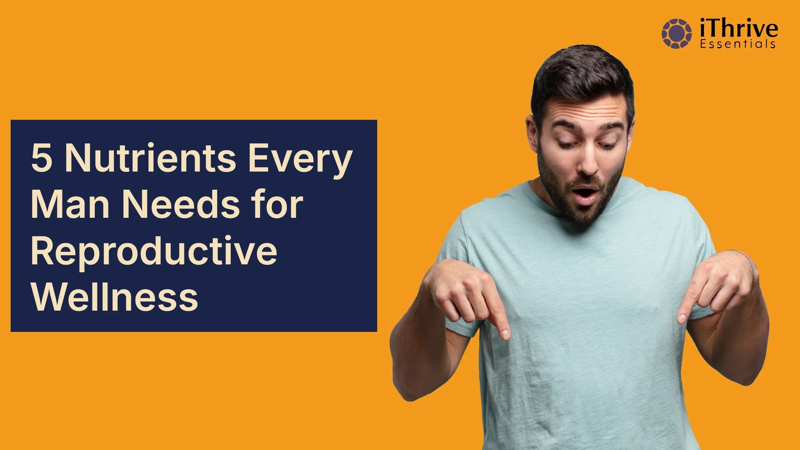 5 Nutrients Every Man Needs for Reproductive Wellness | iThrive Essentials
