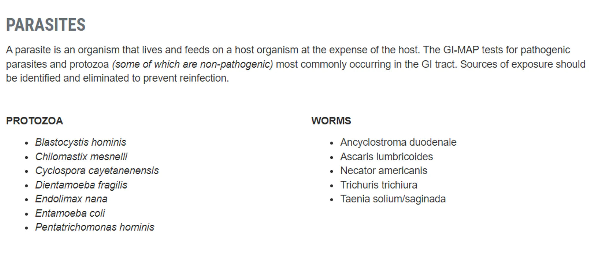 GI MAP Stool Analysis by Diagnostic Solution Laboratory, US - iThrive ...