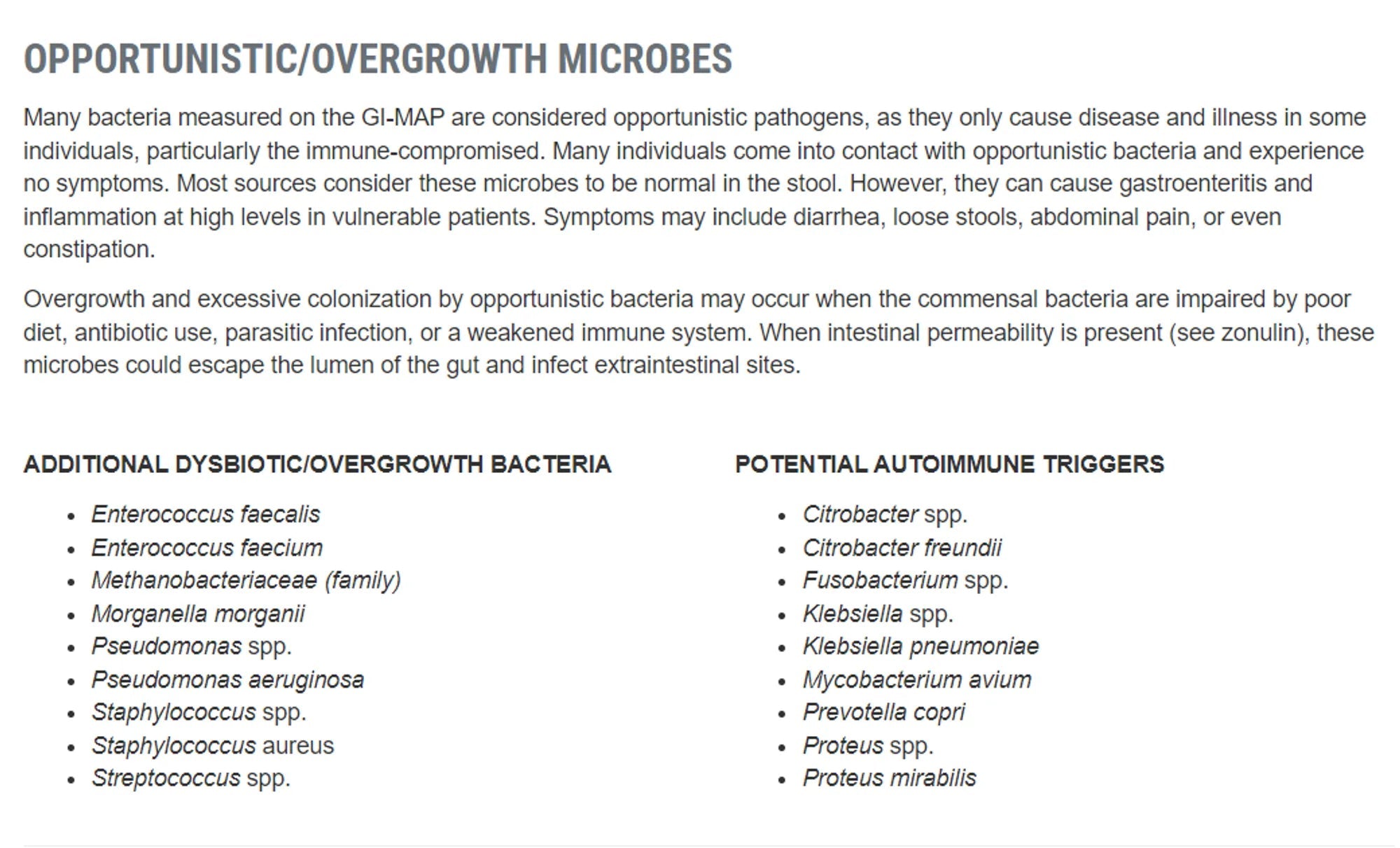 GI MAP Stool Analysis by Diagnostic Solution Laboratory, US - iThrive ...